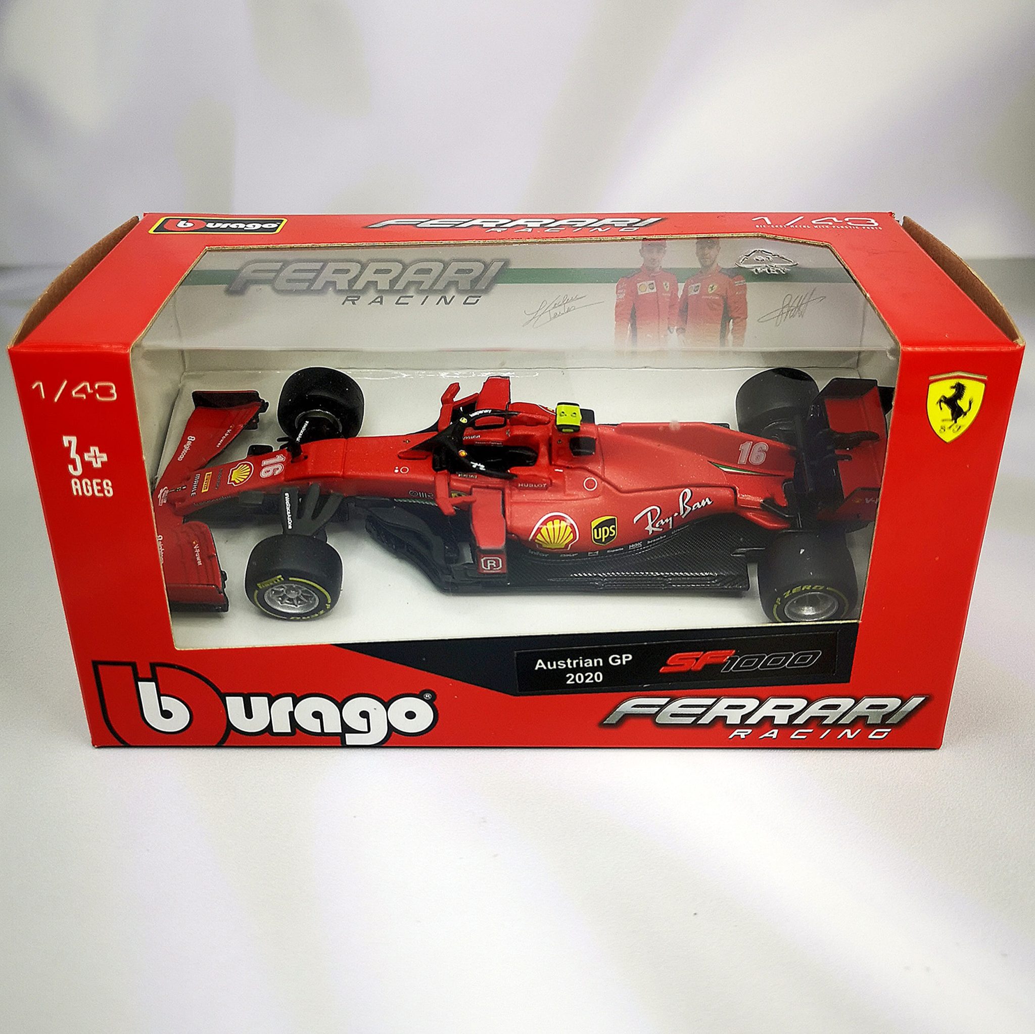 Ferrari SF1000 GP Austria 2020 #16 Charles Leclerc Caja Normal Burago 1 ...