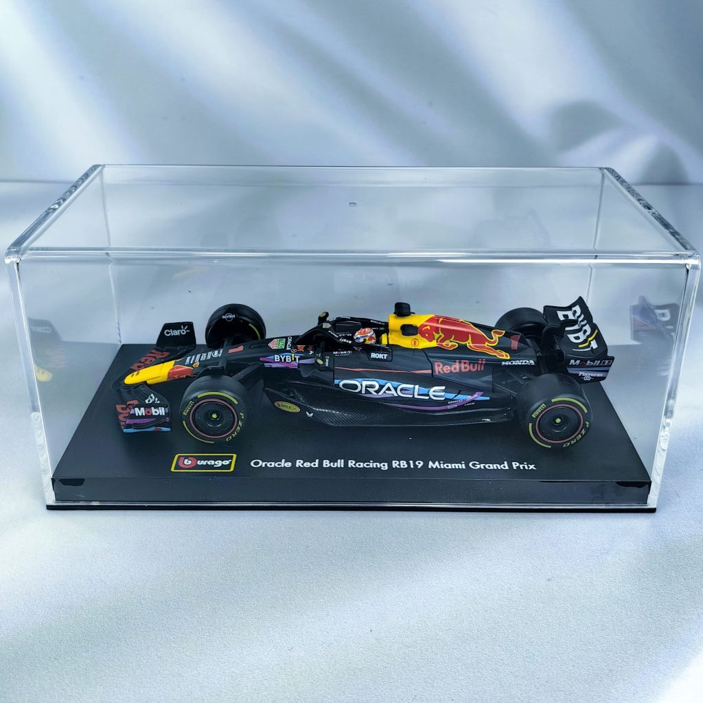 RedBull RB19 GP Miami 2023 #1 Max Verstappen Caja Acrilica Burago 1:43 ...