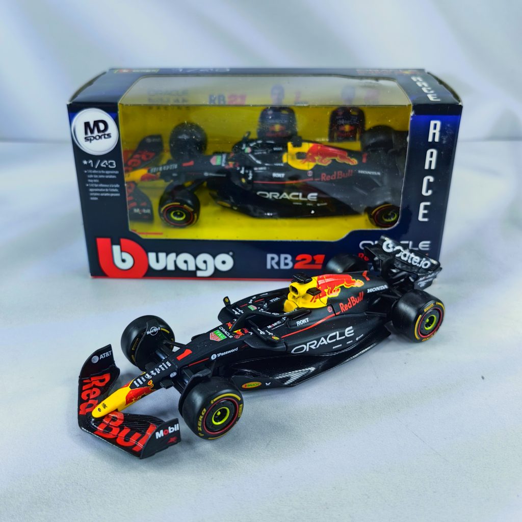 RedBull RB21 2025 #1 Max Verstappen Caja Normal Burago 1:43 – Tienda F1 ...